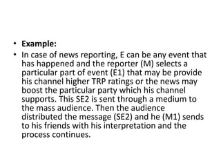 Gerbner’s model of communication | PPTX