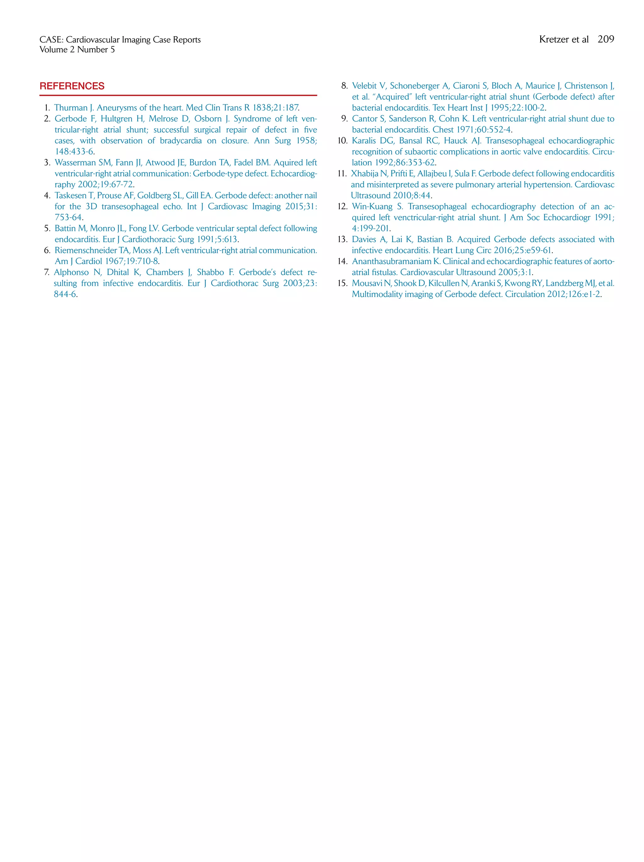 Gerbode ventricular septal defect | PDF