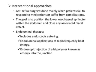 Gastro Esophageal Reflux Disease | PPT