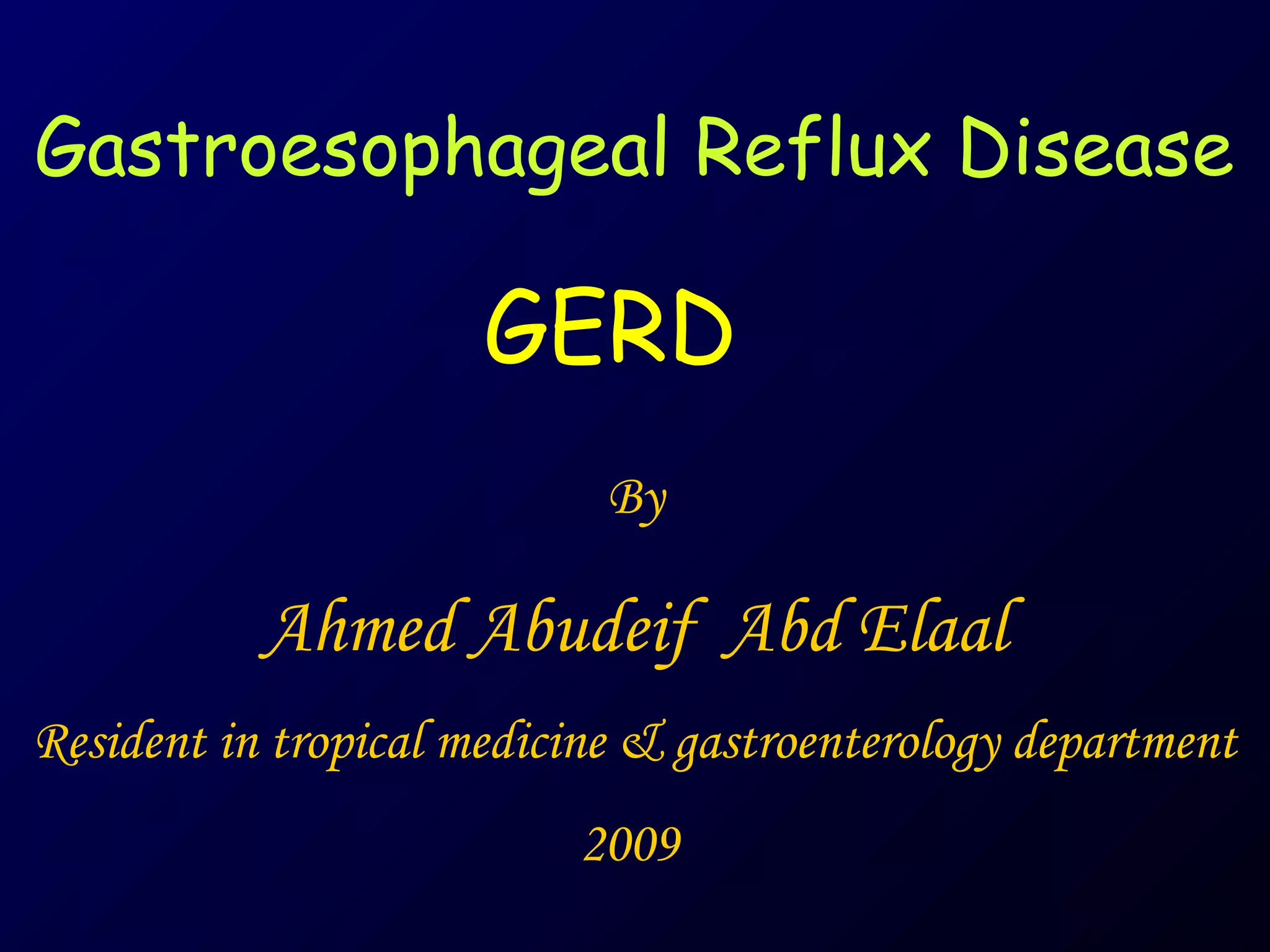 GERD | PPT