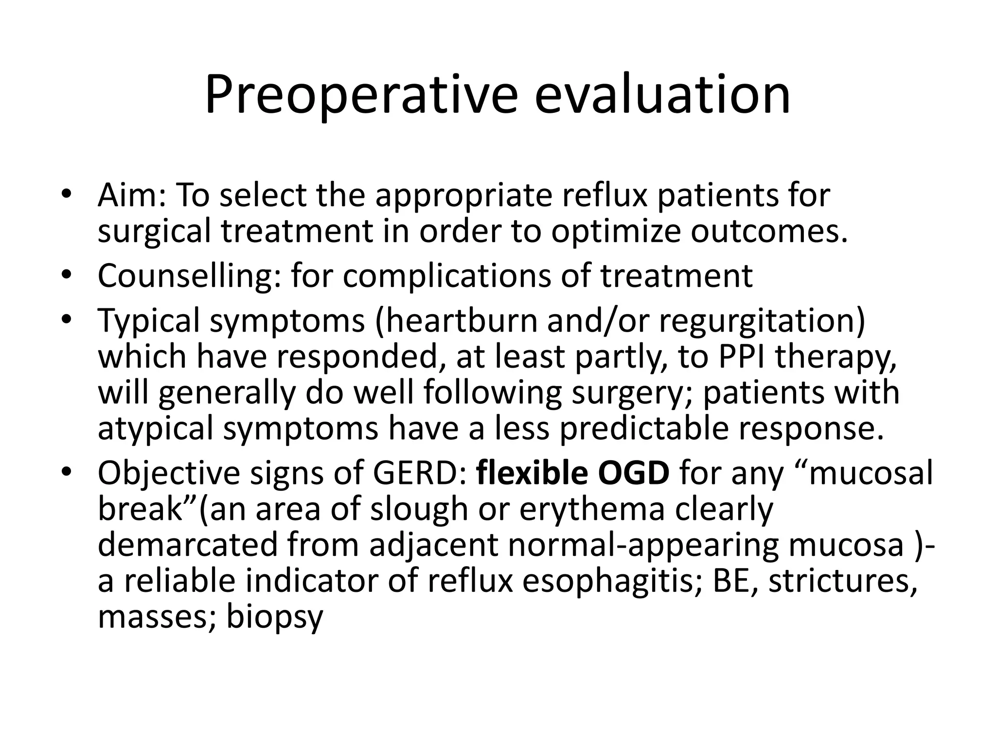Gastro-Esophageal Reflux Disease (GERD) | PPTX