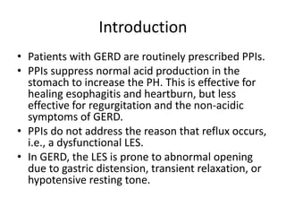Gastro-Esophageal Reflux Disease (GERD) | PPT