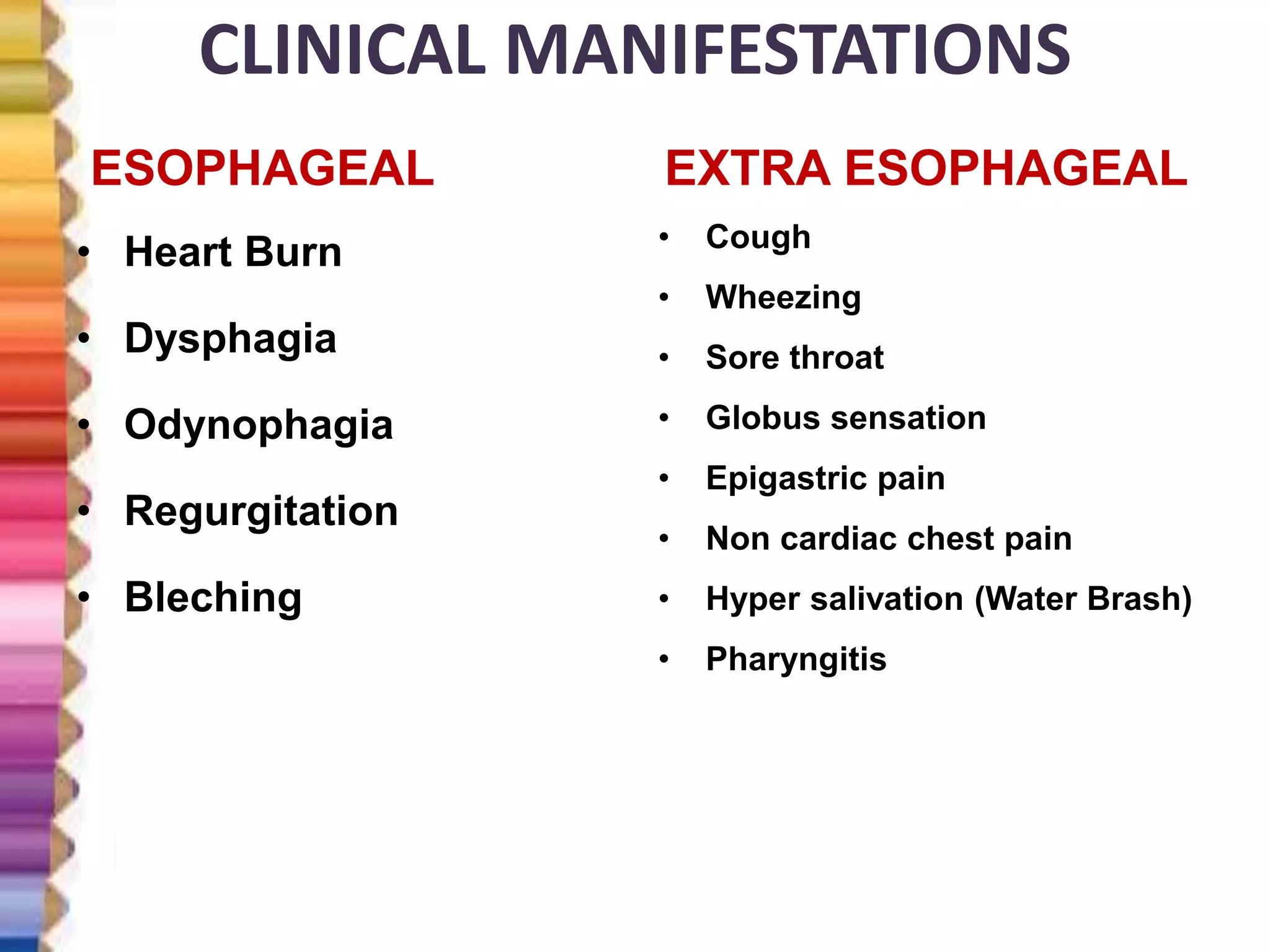 GASTRO ESOPHAGEAL REFLUX DISEASE | PPTX