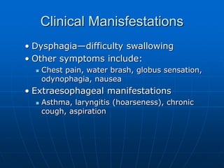 Gastro Esophageal Reflux Disease | PPT