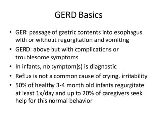 Gerd in infants | PPT