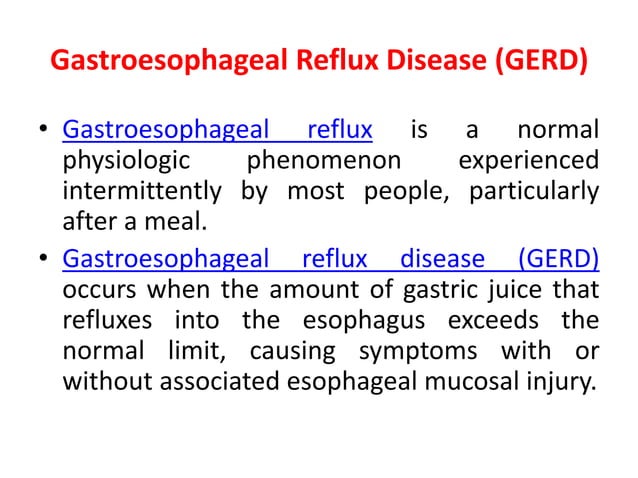 Gastro Esophageal Reflux Disease GER.pptx