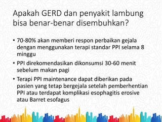 GERD gatroesofageal reflux disease (GERD) | PPTX