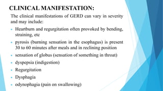 GASTRO ESOPHAGEAL REFLUX DISEASE(GERD).pptx