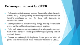 GASTRO ESOPHAGEAL REFLUX DISEASE(GERD).pptx | Free Download
