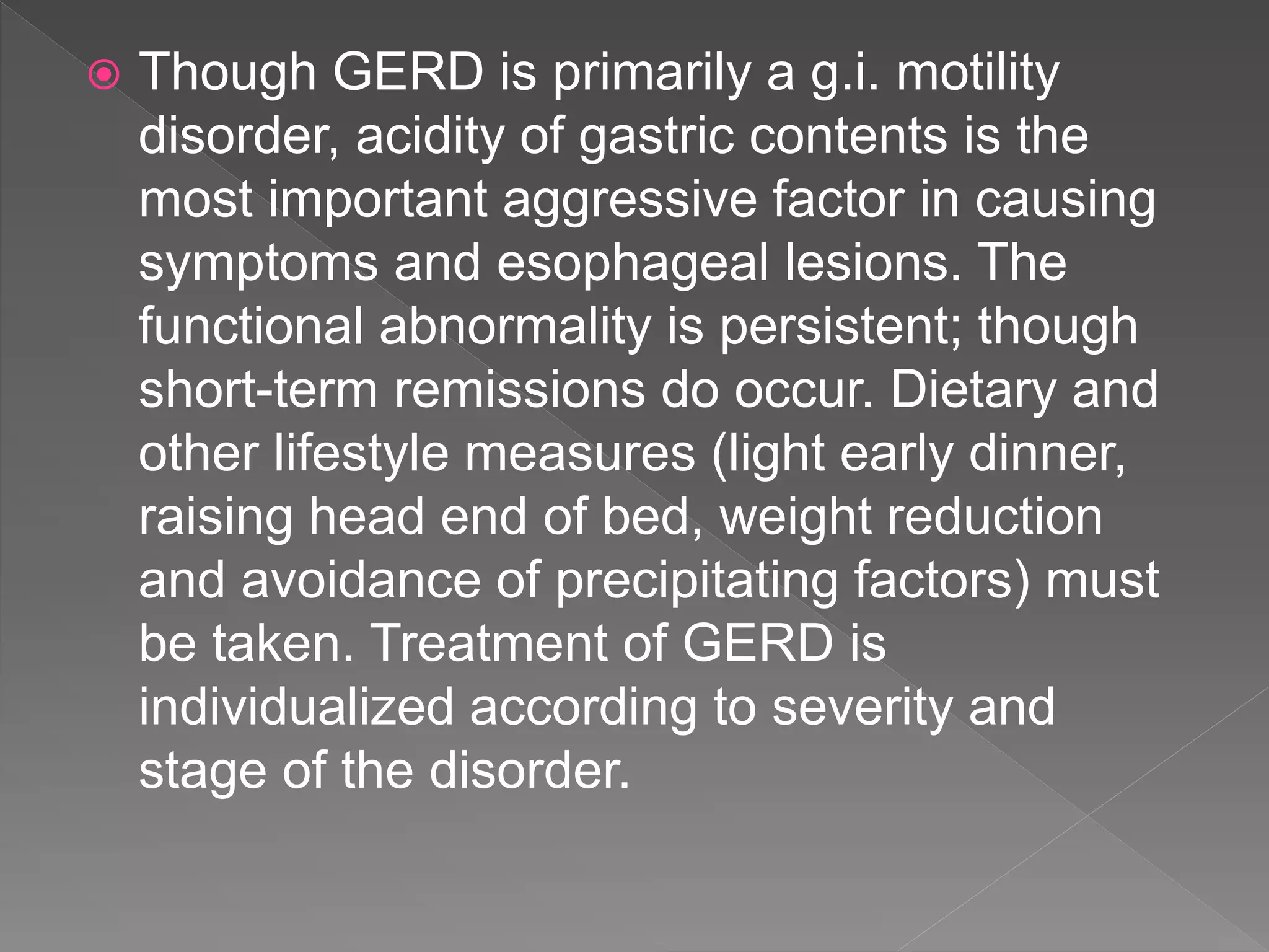 Gastroesophageal reflux disease | PPTX