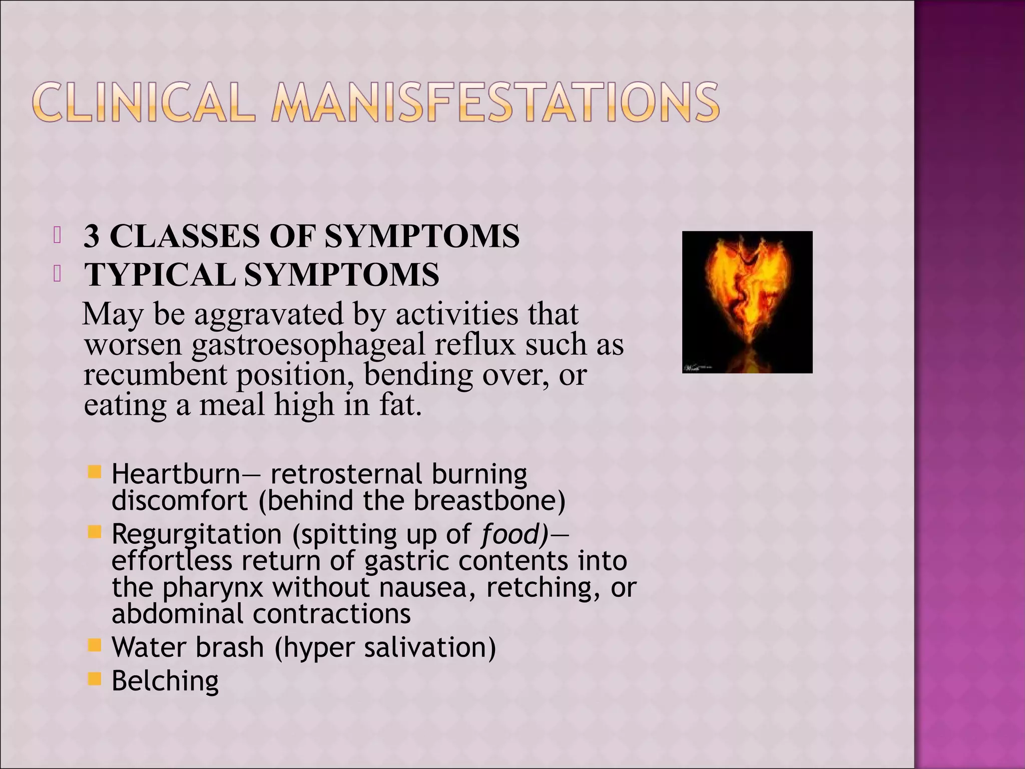 Gastro esophageal Reflux Disease (GERD) and its management | PPT