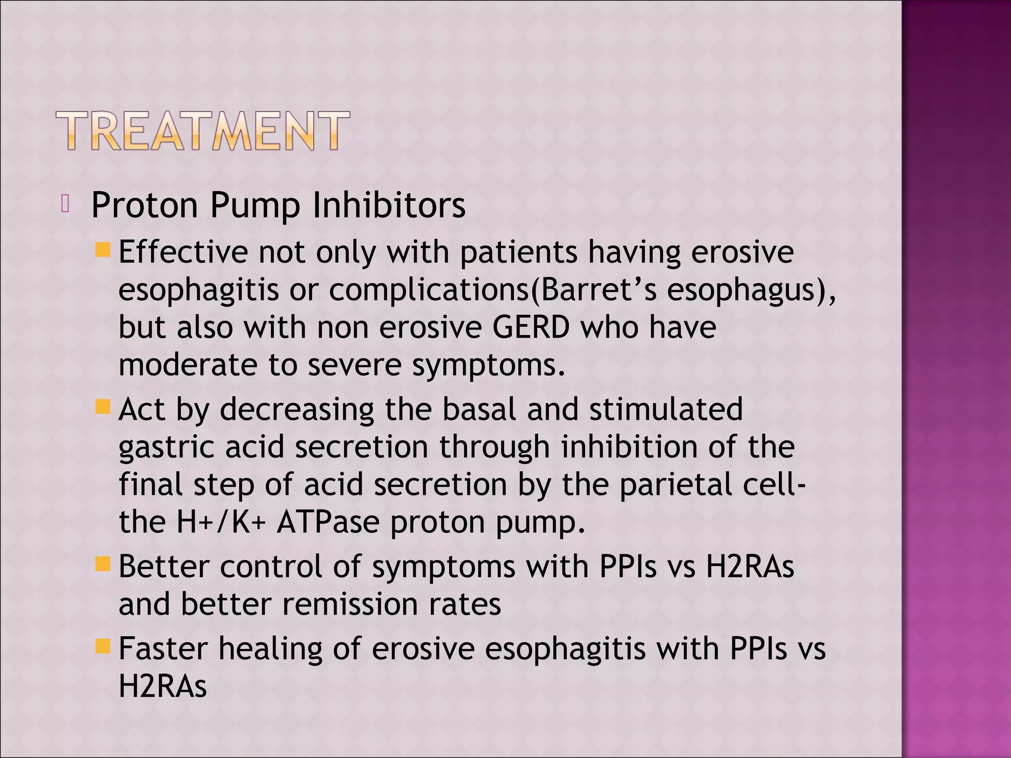 Gastro esophageal Reflux Disease (GERD) and its management | PPT