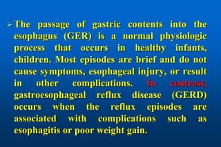GERD in children | PPTX