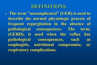 GERD in children | PPTX