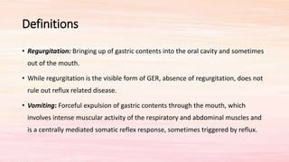 Gastroesophageal reflux disease in children.Indian Society of Pediatric ...