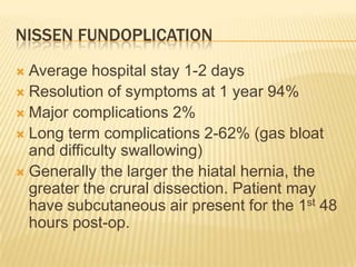 Gerd and post op mgmt. dr. blatchford 1.2014