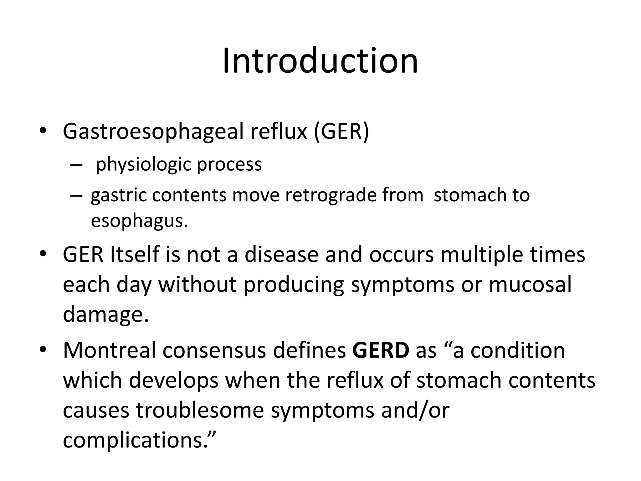 GERD / GASTRO ESOPHAGEAL REFLUX | PPTX