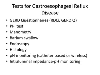 GERD / GASTRO ESOPHAGEAL REFLUX | PPTX