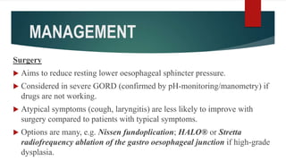 Gerd, ca esophagus by Harrison Mbohe | PPT