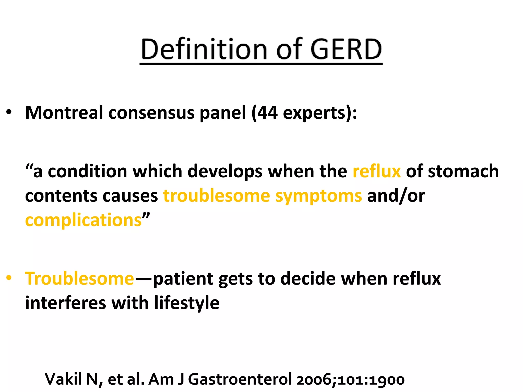 GERD | PPTX | Digestive Disorders | Diseases and Conditions