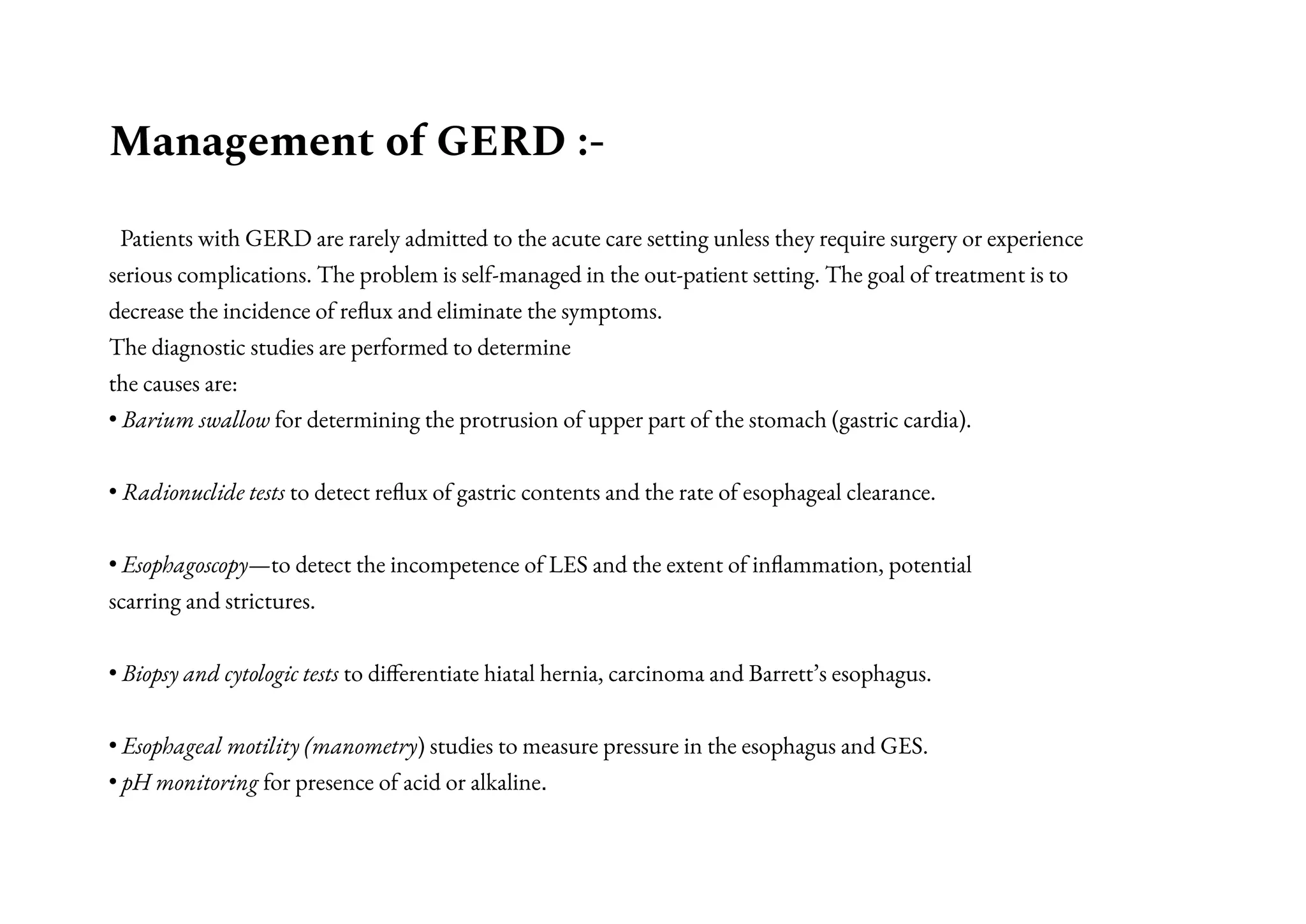 Gastroesophageal reflux diseases (GERD) | PDF