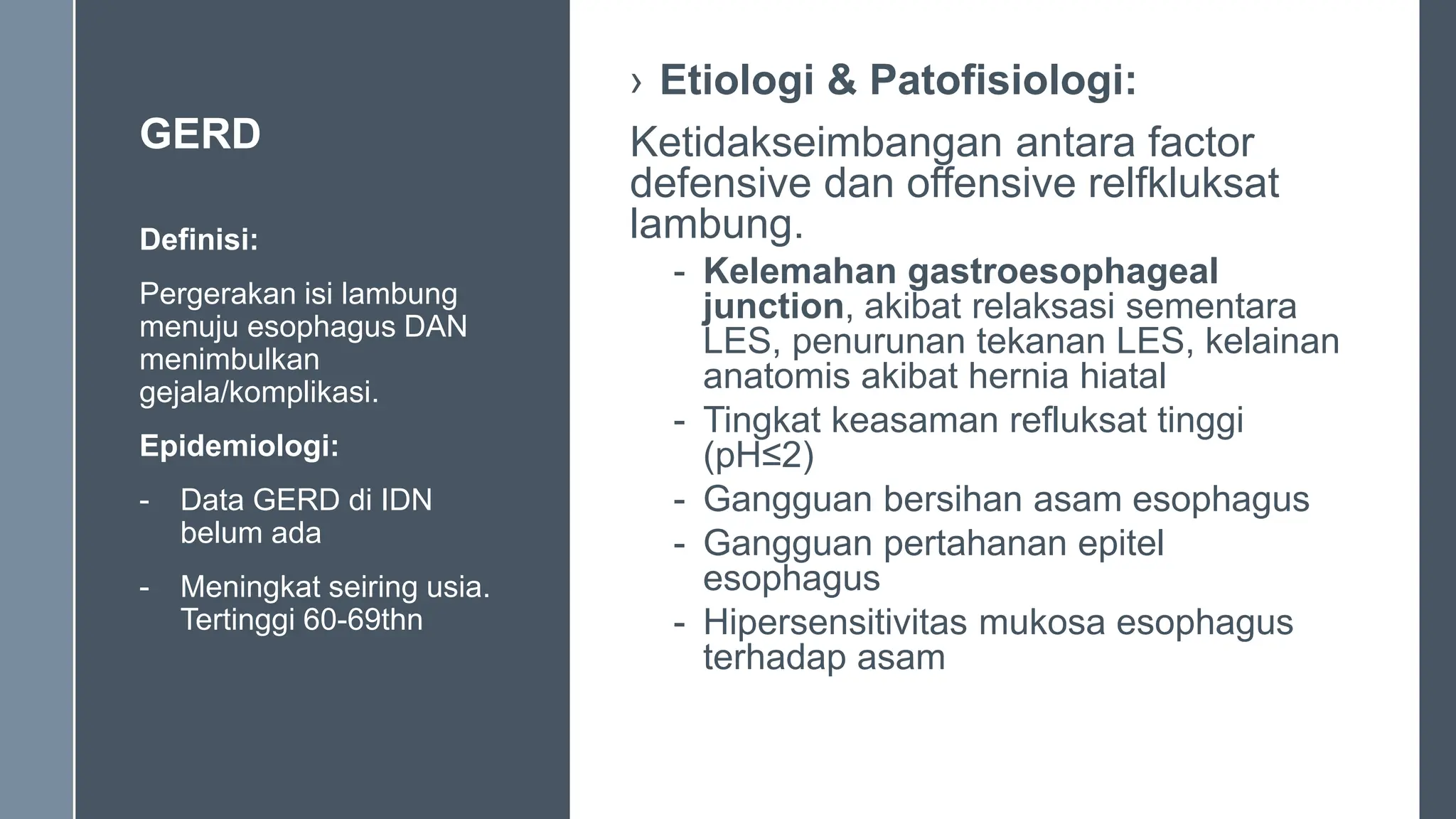 GERD, Perdarahan GI, Esophageal Atresia, Hernia Diafragma Kongenital, Ulkus Peptikum dan ...