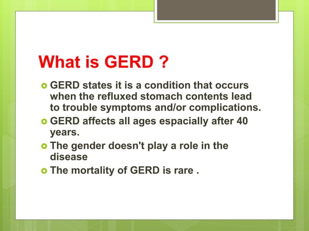 Gerd presentation ( Case study ) | PPSX