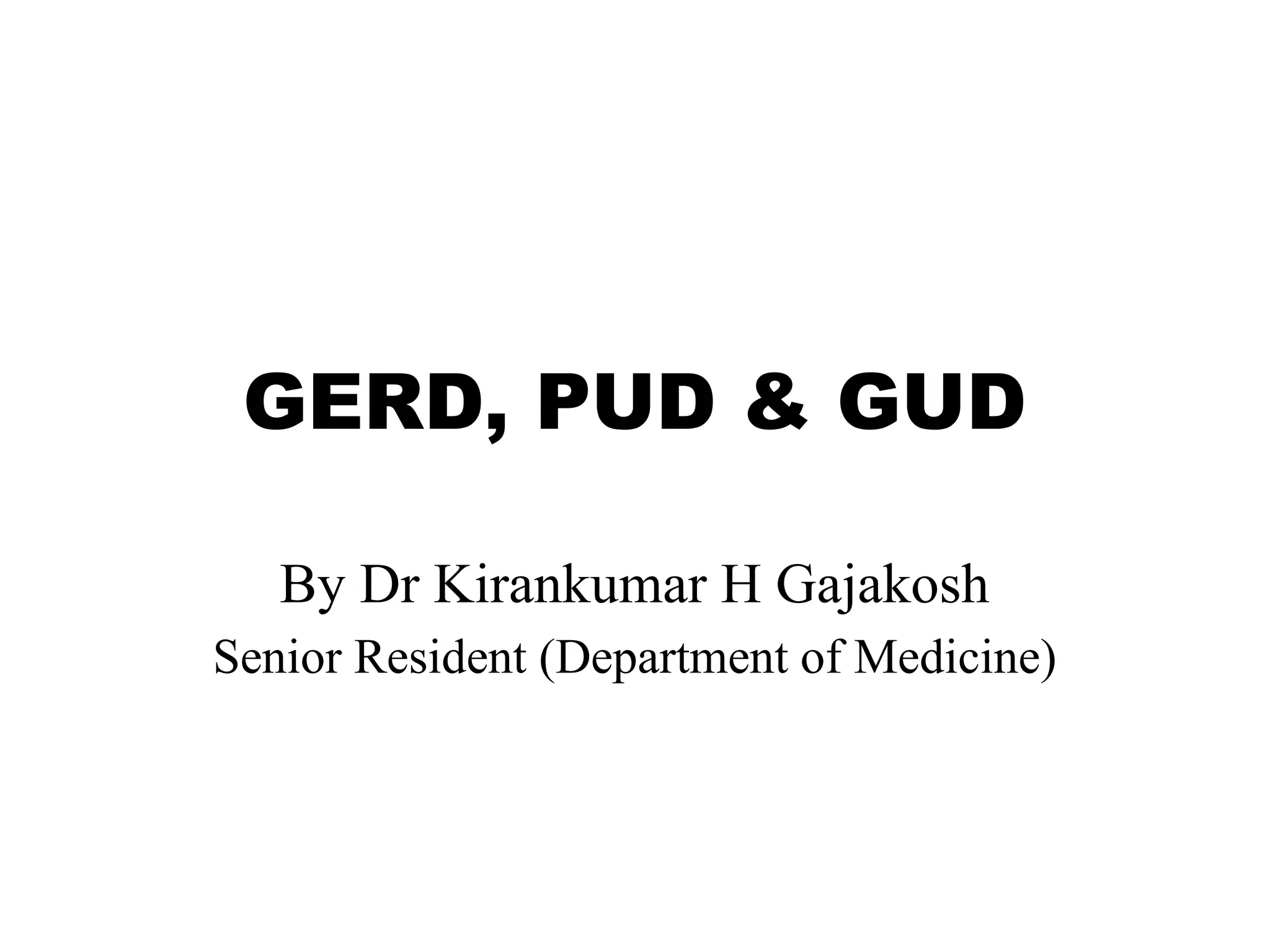 Basic pathophysiology of Peptic Ulcer disease and GERD | PPTX