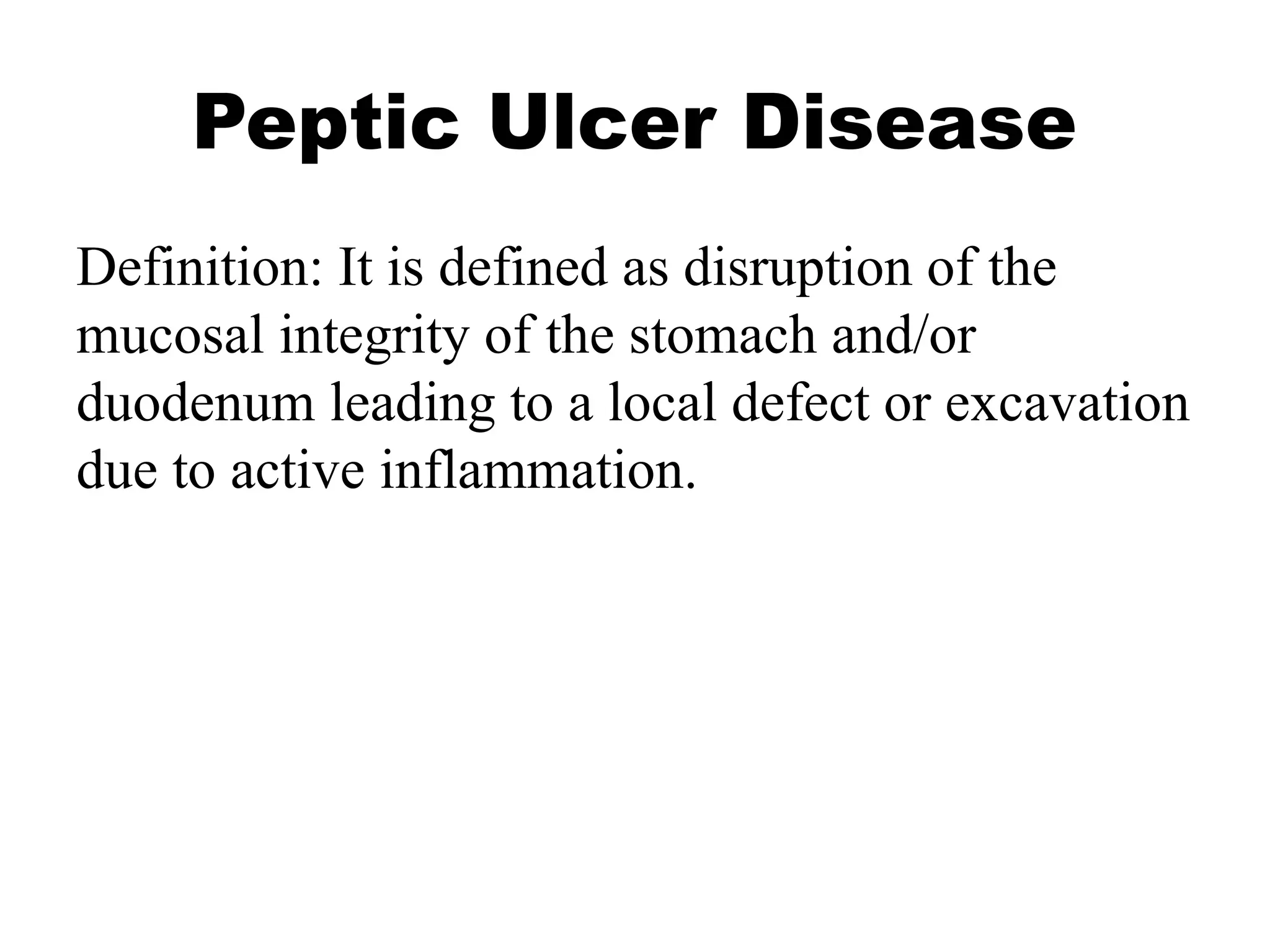 Basic pathophysiology of Peptic Ulcer disease and GERD | PPTX