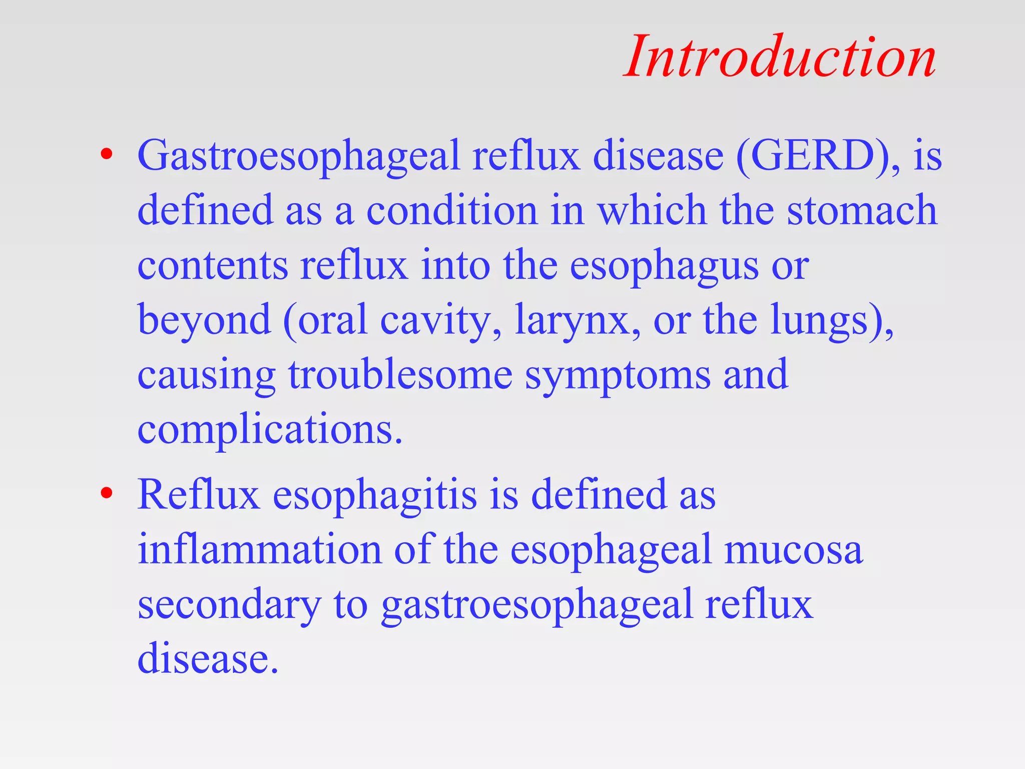 GERD Reflux Oesophagitis.pptx