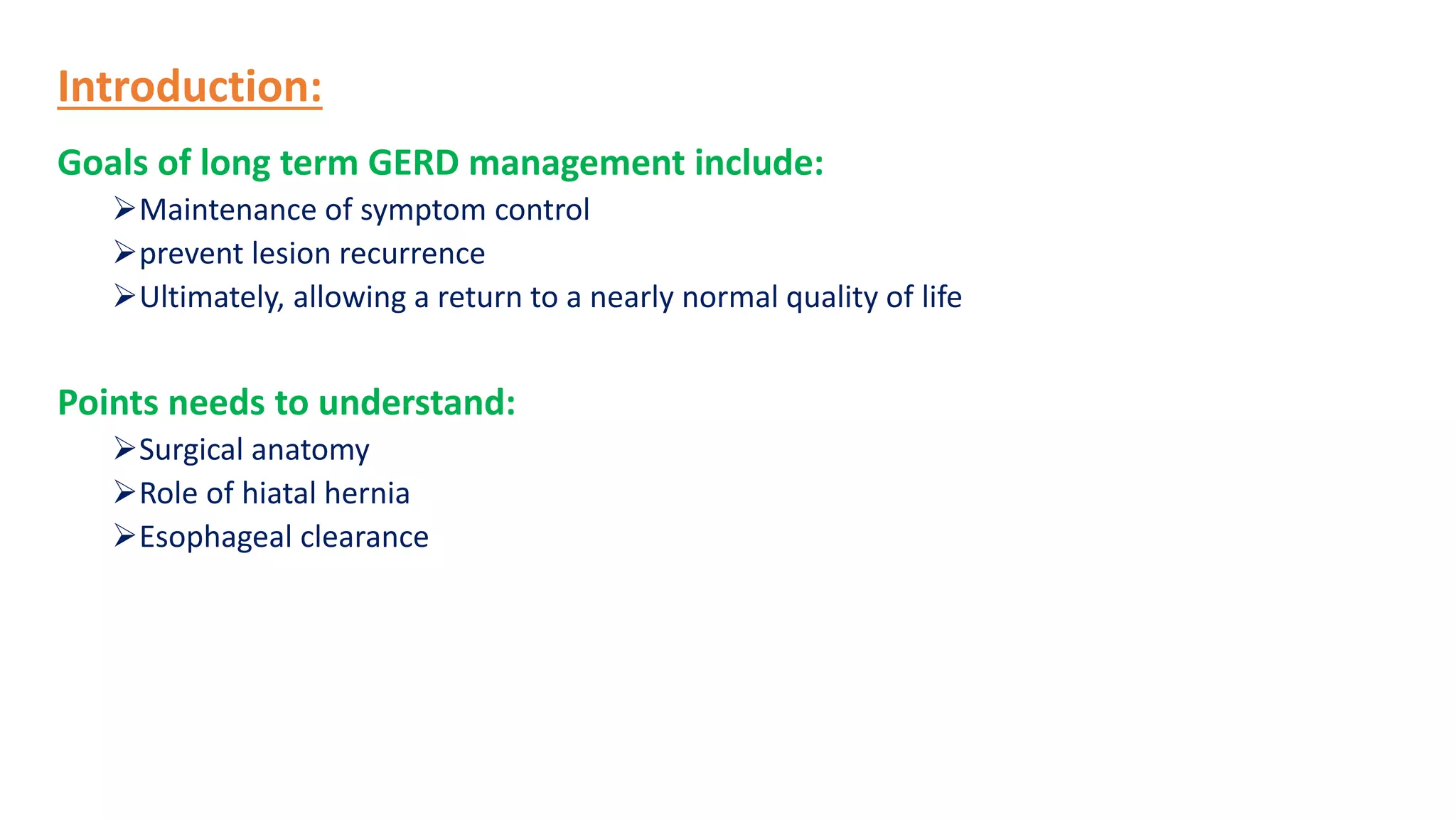 Gerd surgical management | PPTX