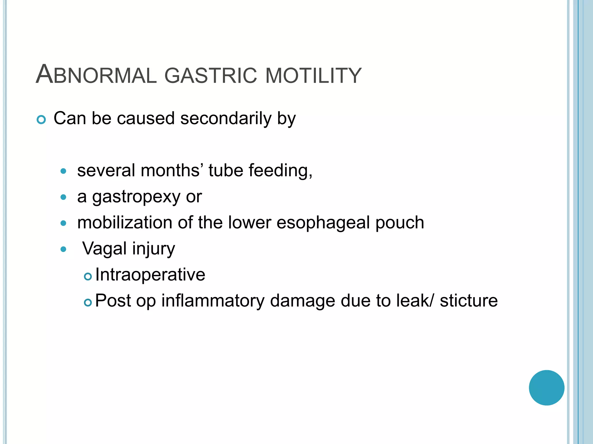 Gastroesophageal Reflux With Relevance To Pediatric Surgery | PPTX