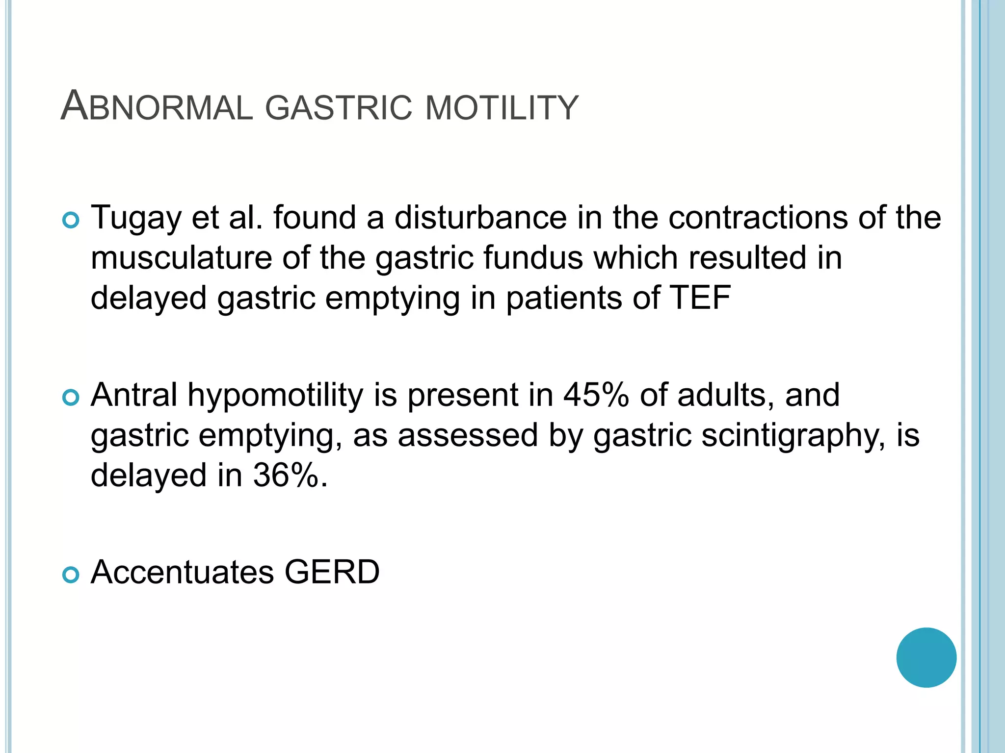 Gastroesophageal Reflux With Relevance To Pediatric Surgery | PPTX