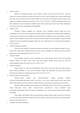 Gereja dan sakramen | DOCX