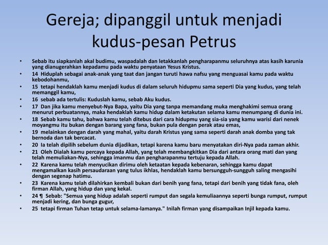 Gereja panggilan kekudusan | PPT
