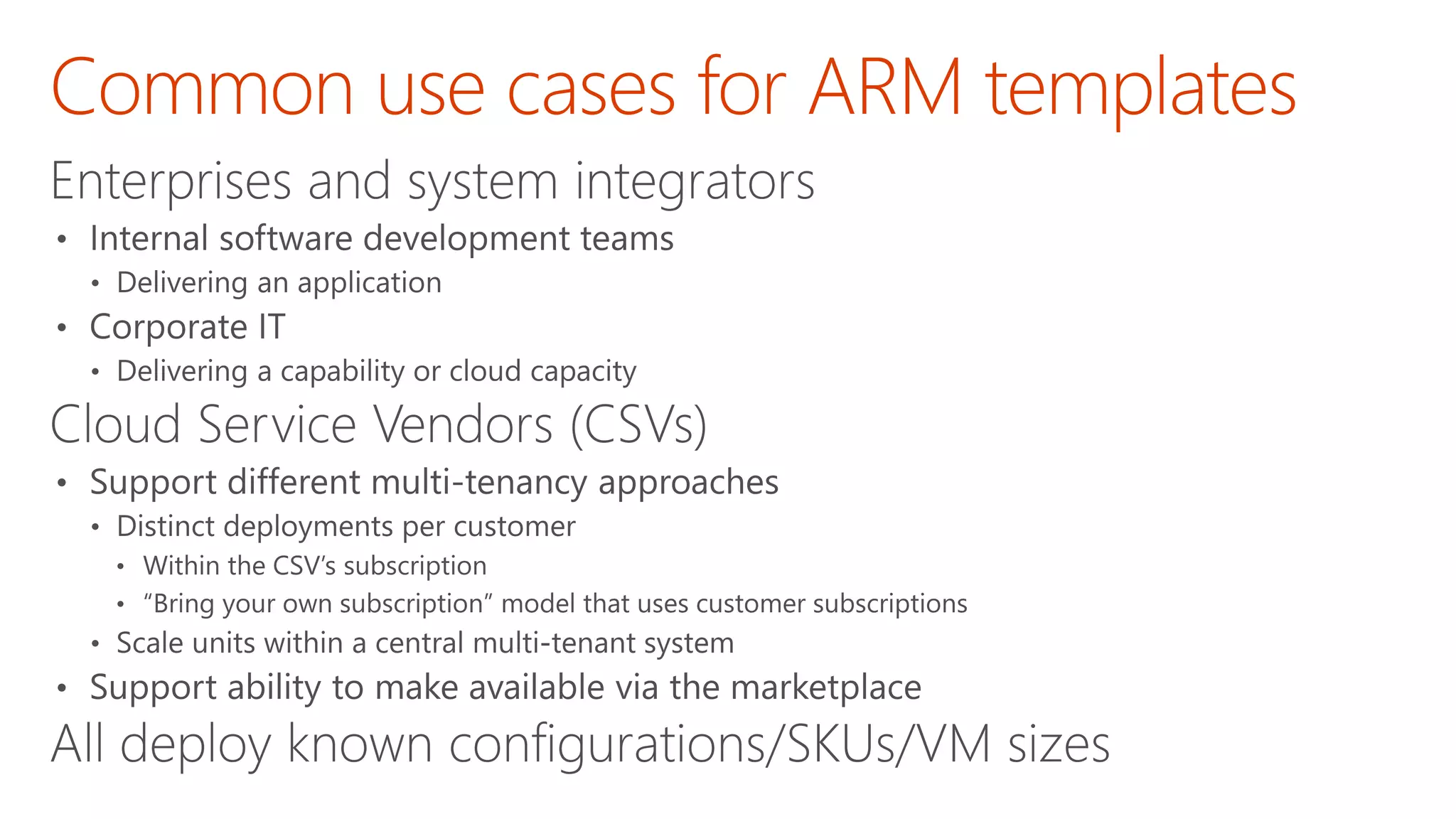 Azure resource manager deployment templates | PPTX