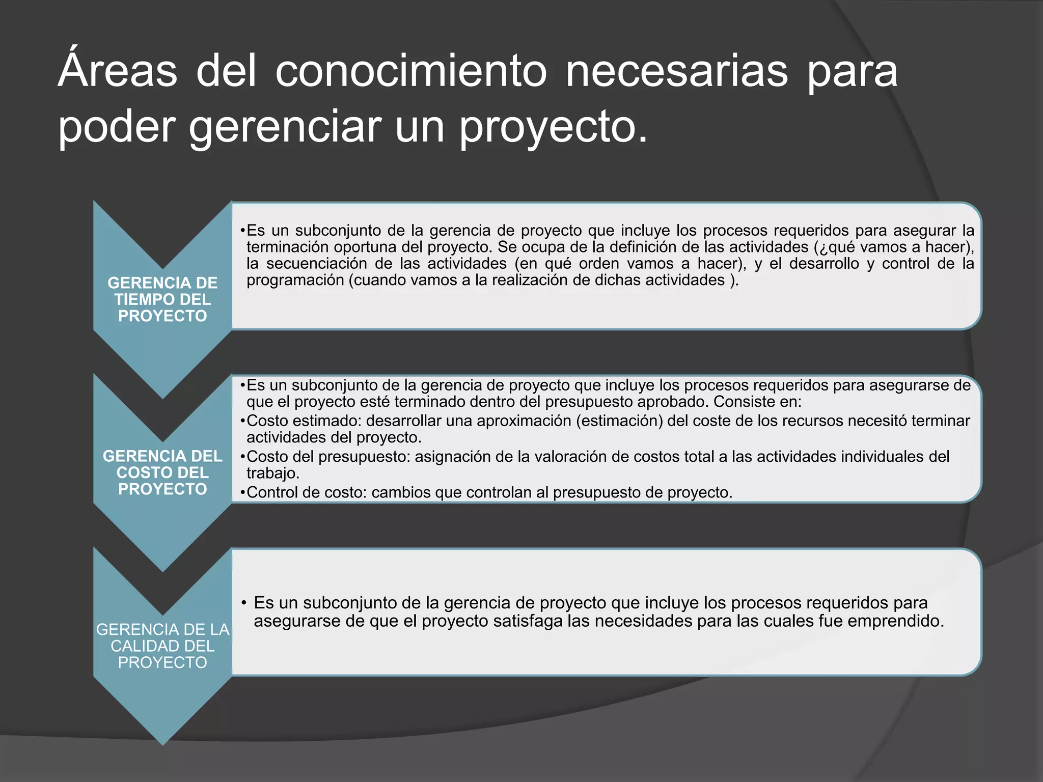 Mapa Conceptual- Gerencia de proyectos | PPTX