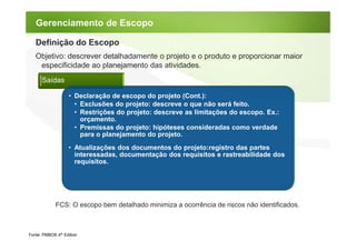 Gerenciamento de Escopo em Projetos | PDF