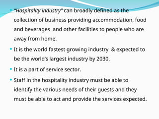 hospitality industry training manual .ppt