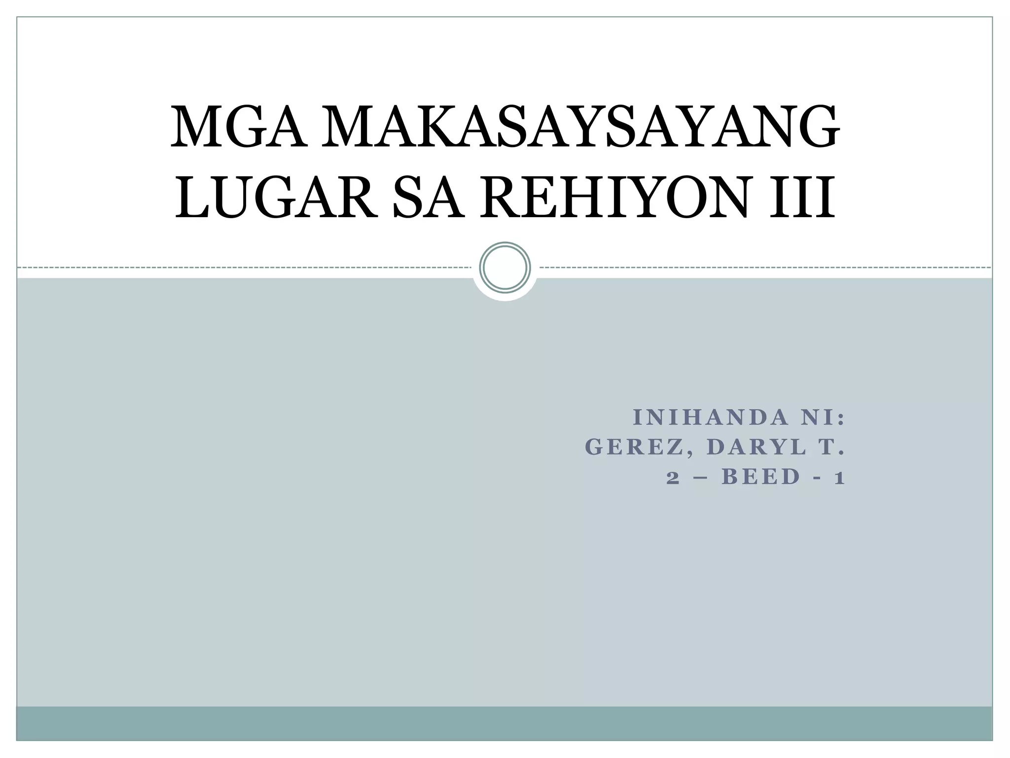 MGA MAKASAYSAYANG LUGAR SA REHIYON III.pptx