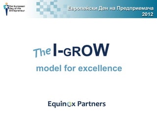 The I-GROW Model for Excellence | PPS | Business | Business and Finance