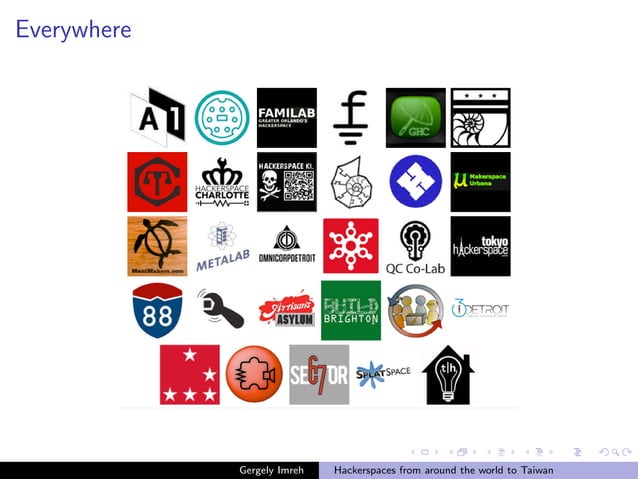 Hackerspaces from around the world to Taiwan | PPT