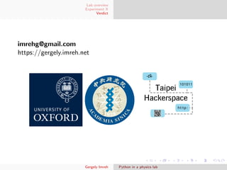 Python in a physics lab | PDF