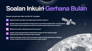 Sains KSSR Tahun 6 Unit 10 Gerhana Bulan | PDF
