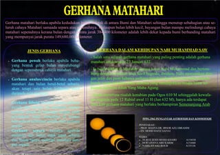 Gerhana Matahari | PDF