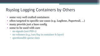 rsyslog meets docker | PPT
