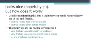 rsyslog meets docker | PPT