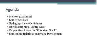 rsyslog meets docker | PPT