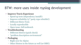 rsyslog meets docker | PPT