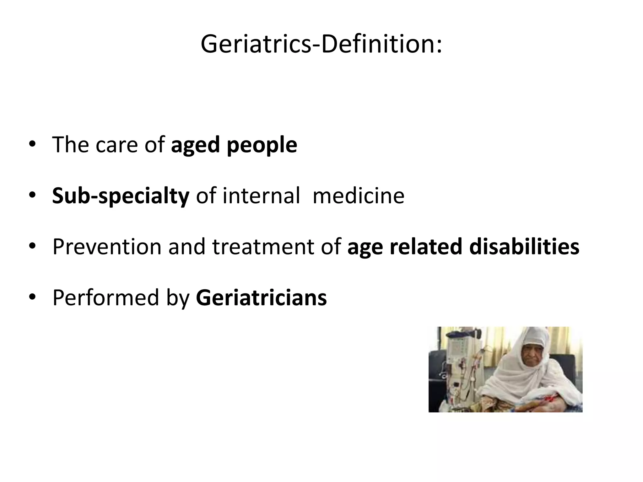 Geriatrics | PPTX